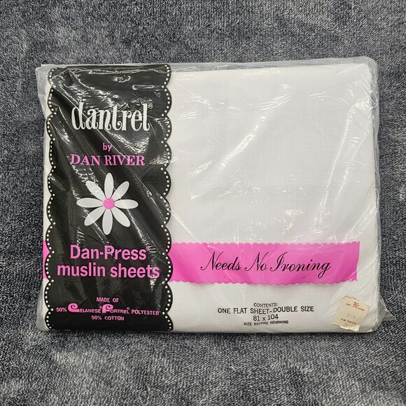 Dan River | Bedding | Vintage Dantrel By Dan River One Flat Double ...